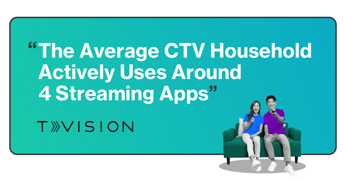 The Average CTV Household Actively Uses Around 4 Streaming Apps - MNTN ...